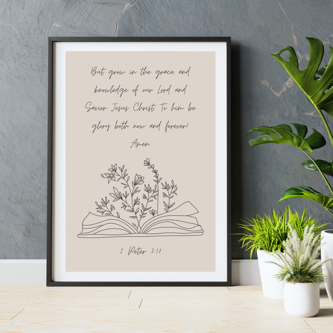 Grow in Grace and Knowledge Digital Print 2 Peter Printable Bible ...