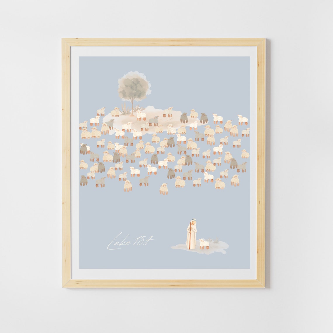 Jesus Leaves the 99 Parable of the Lost Sheep Good Shepherd Digital ...