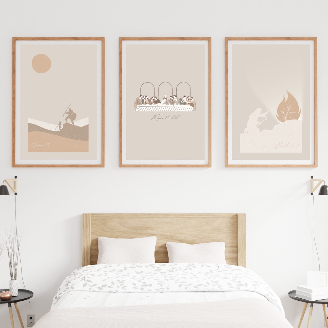 David and Goliath Bible Art Bible Story Modern Bible Verse - Etsy