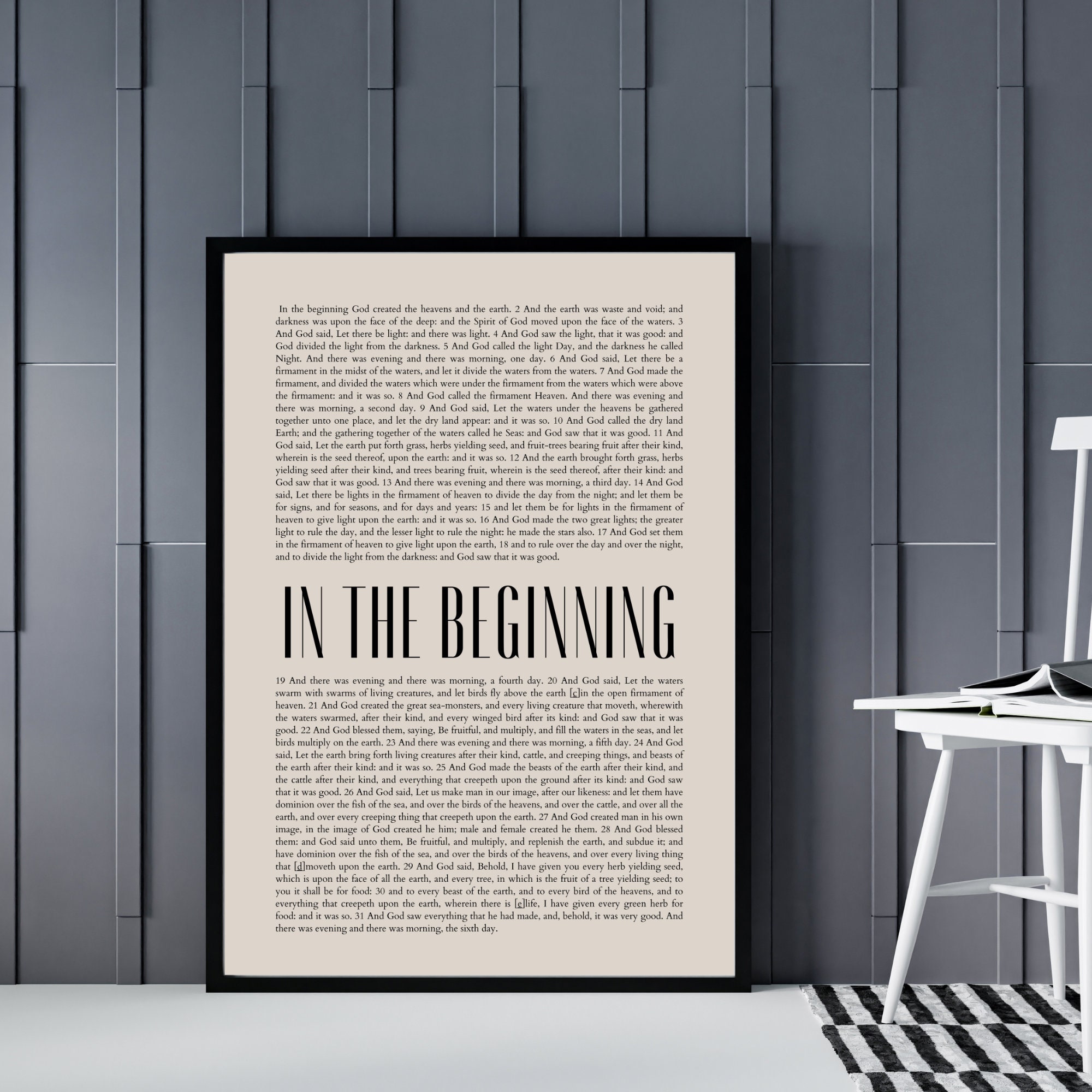 In the Beginning Digital Days of Creation Minimalist Illustration ...