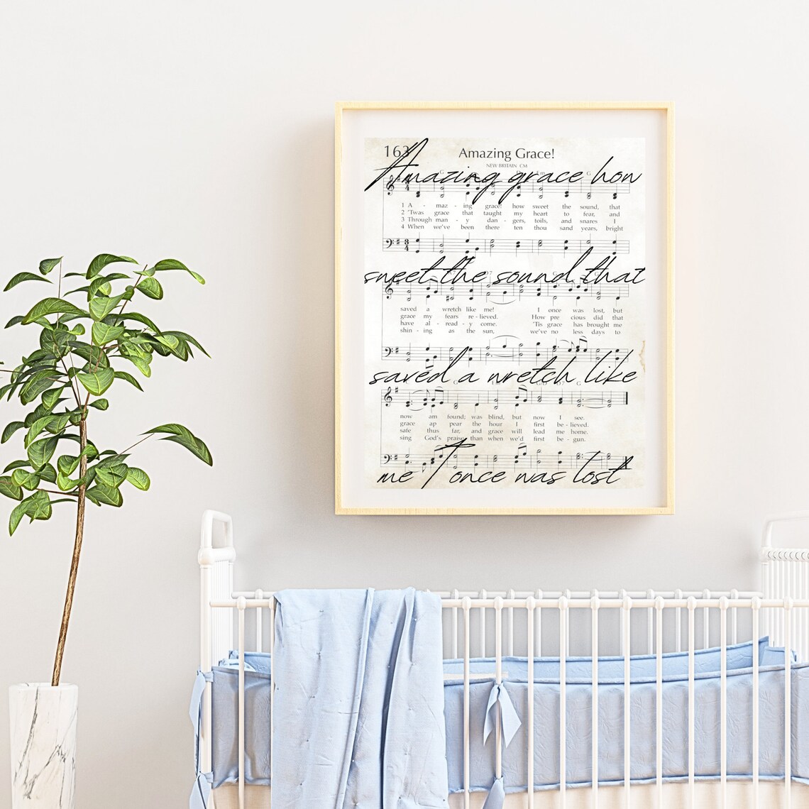 Amazing Grace Print Hymn Printable Vintage Sheet Music Instant Download ...