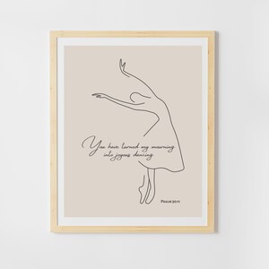 You Turned Mourning to Dancing Christian Digital Art Prints Bible Line ...