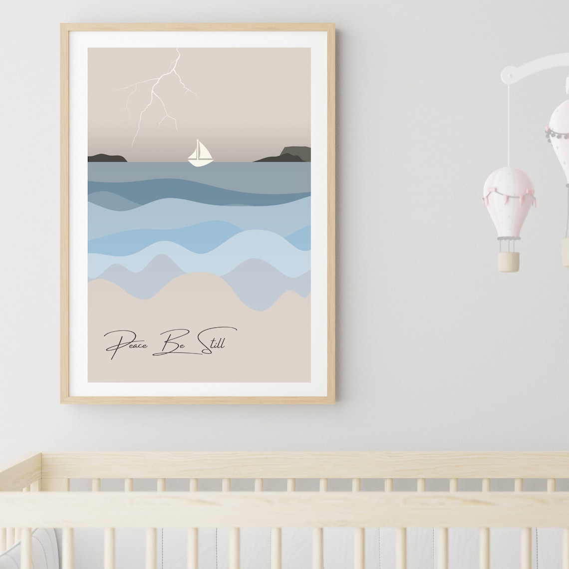 Peace Be Still Jesus Calms the Storm DIGITAL PRINT Jesus Bible Art Be ...