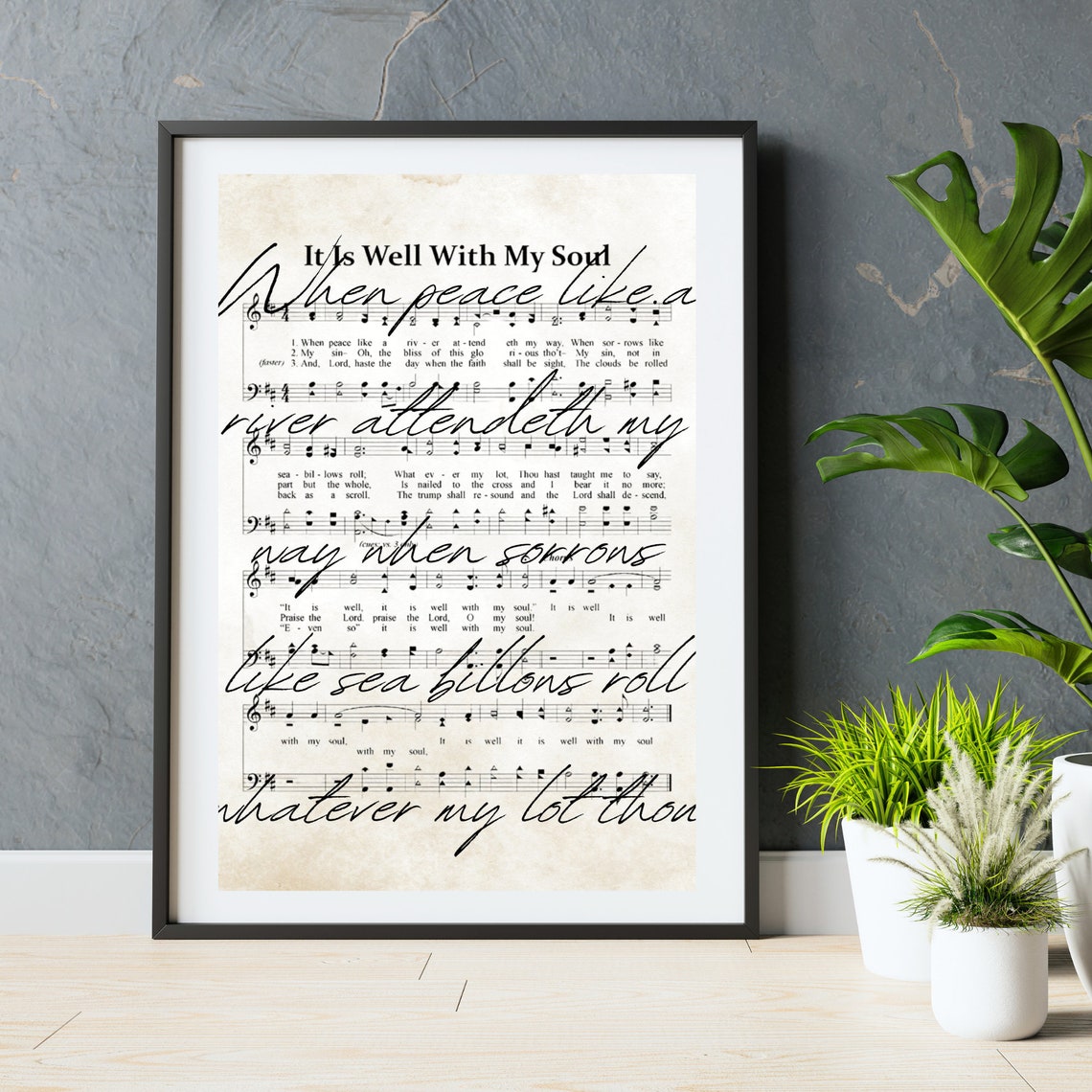 It is Well With My Soul Print Digital Hymn Digital Download Printable ...