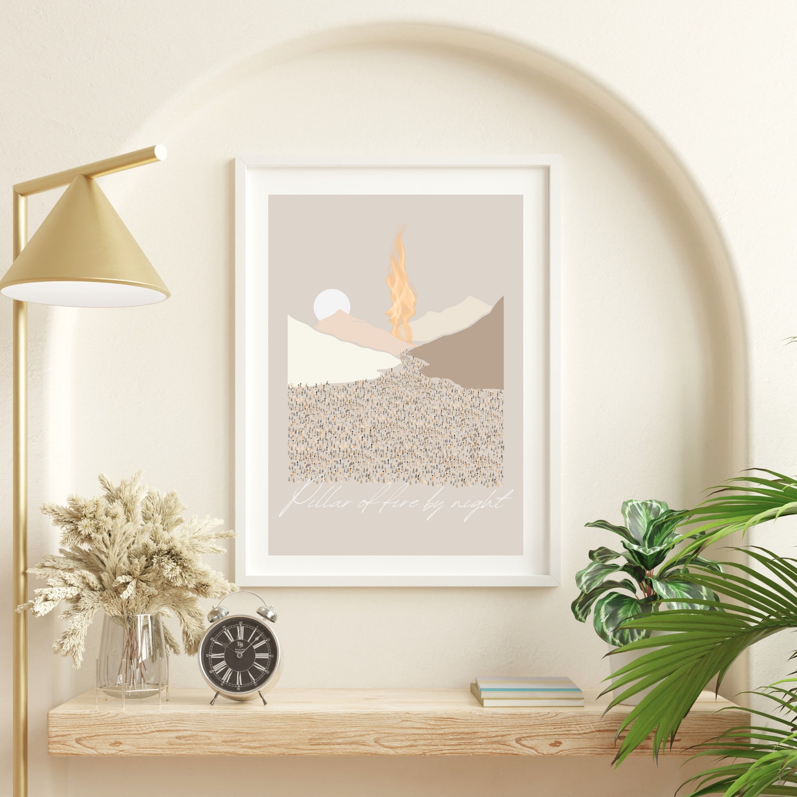 Pillar of Clouds and Fire Moses Exodus Digital Print Christian Bible ...