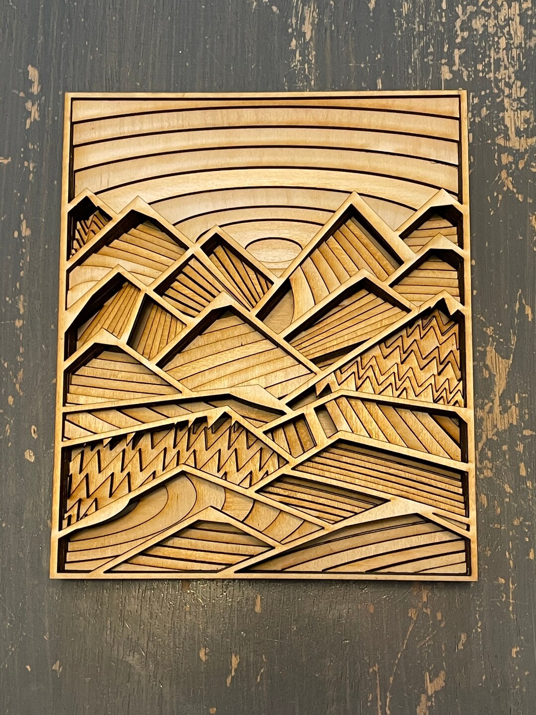 3-D Laser-cut Perpetual Mountains Mandala Panel - Etsy