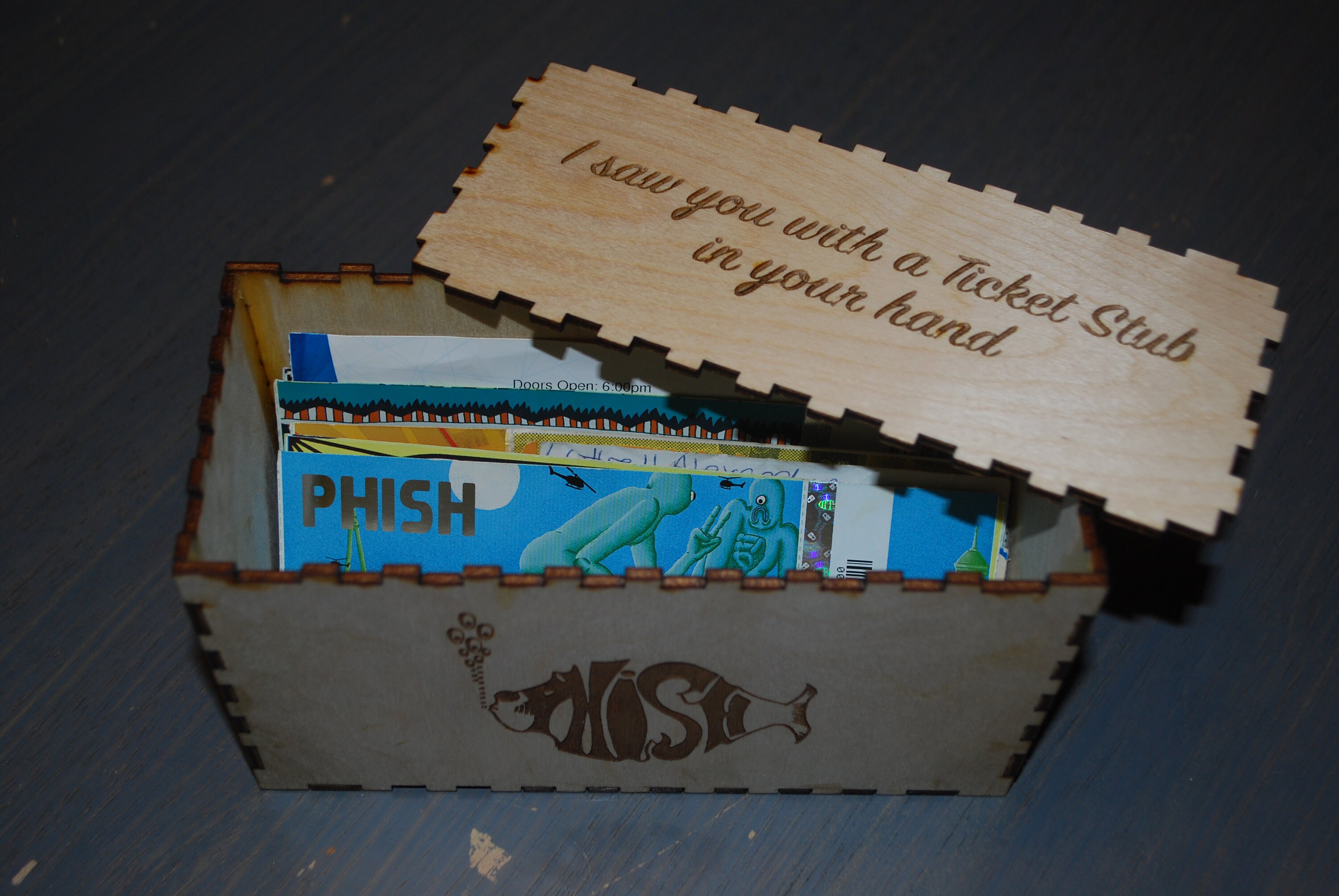 Phish Inspired Ticket Stub Box | Etsy