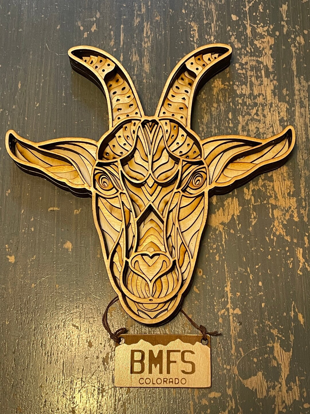 Billy Strings Inspired 3D Mandala GOAT Wall Panel - Etsy