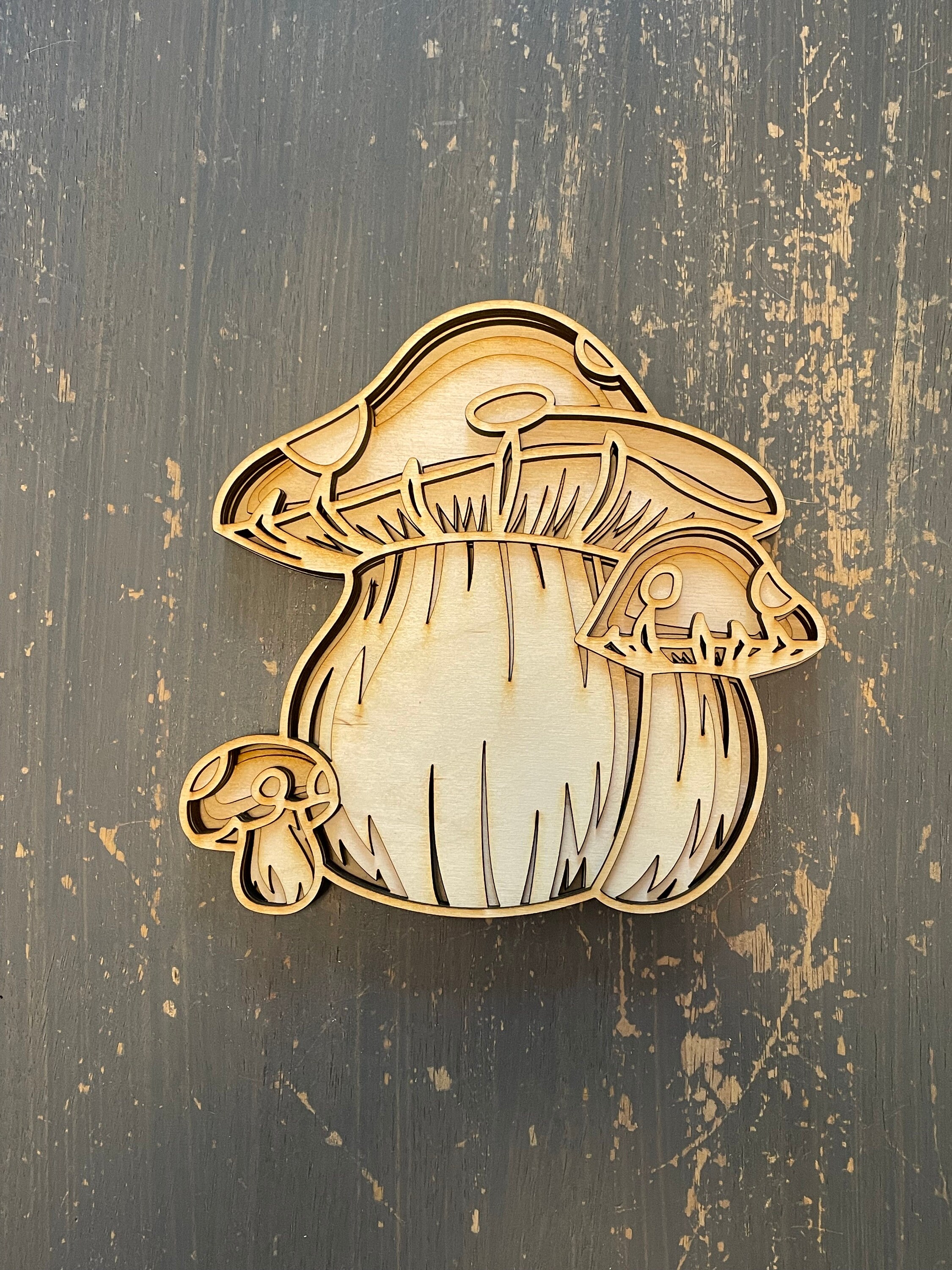 Multilayer Mushrooms Laser-cut Wall Panel - Etsy