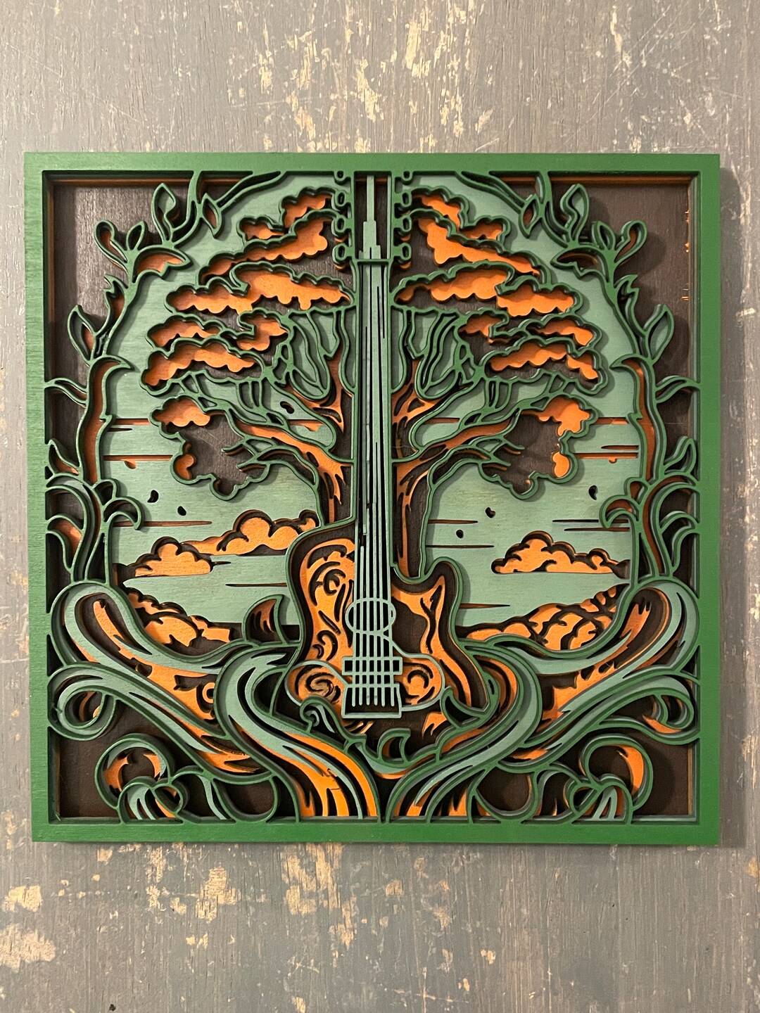 Multilayer 3-D Laser-cut Tree of Life Guitar Wall Panel - Etsy