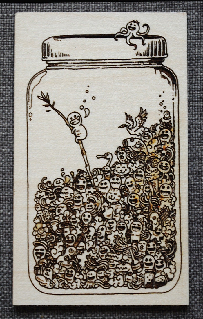 Sample in a Jar Fridge Magnet - Etsy