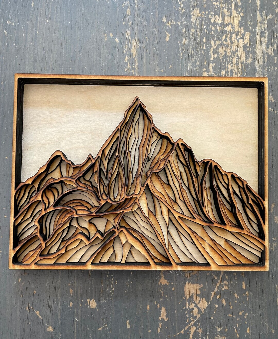 Melting Mountains Multilayer Laser-cut Wall Art - Etsy
