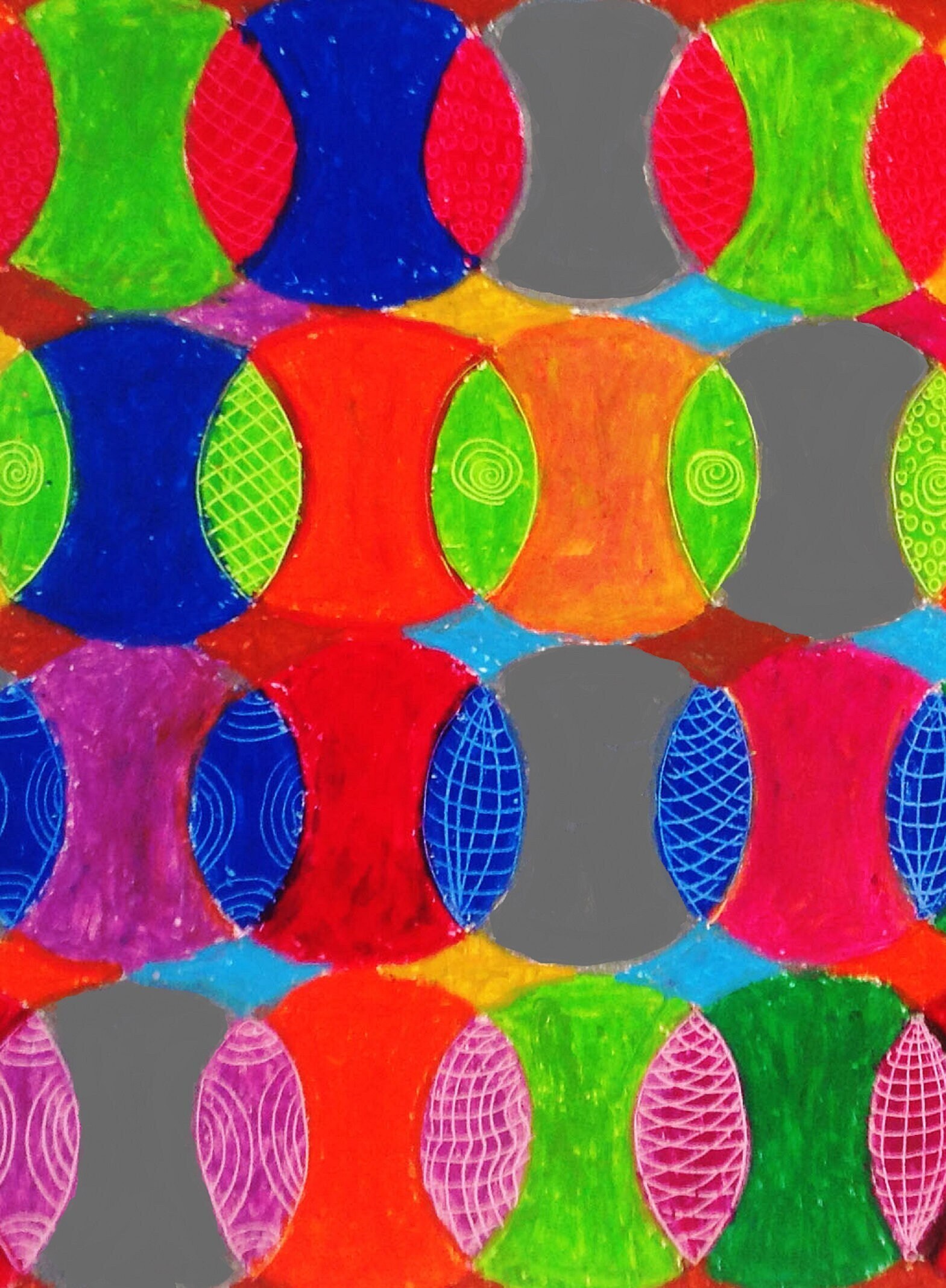 Wall Art Pattern, Printable PDF Pattern, Scrap Booking, Wax Resist and ...