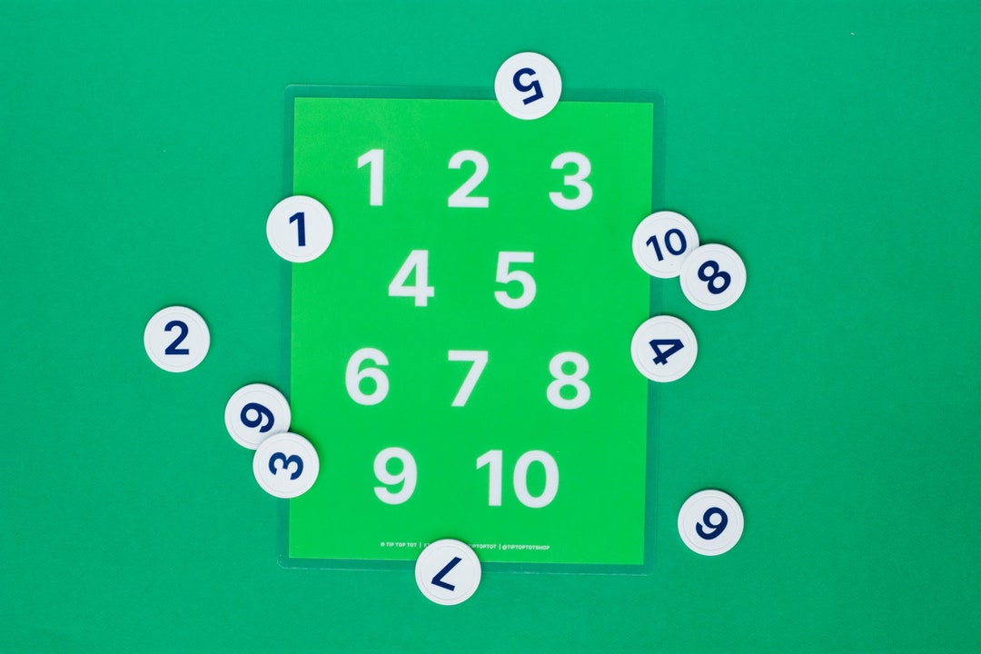 Numbers Play Mat, 123 Toy, Montessori Work Mat, Preschool Math Sheet ...