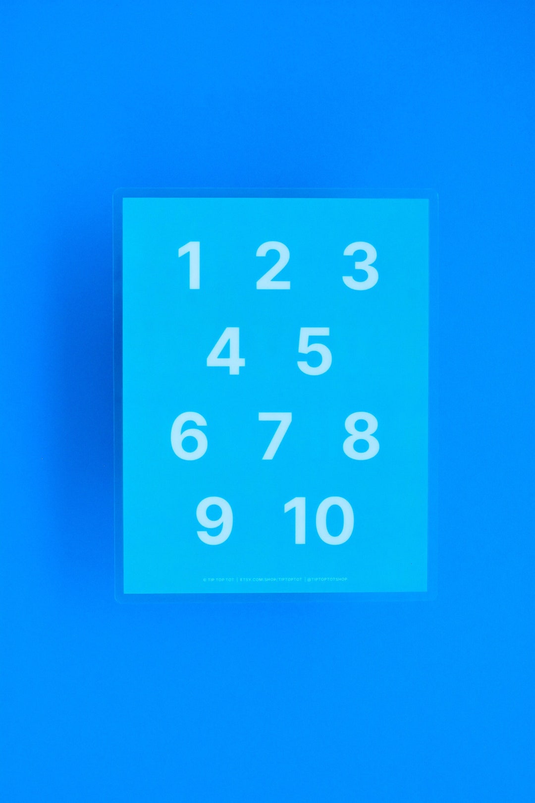 Numbers Play Mat, 123 Toy, Montessori Work Mat, Preschool Math ...