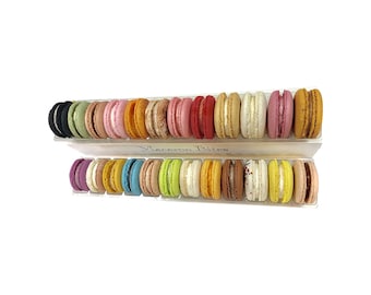 French Macarons Gift Box of 24 Vanilla - Etsy