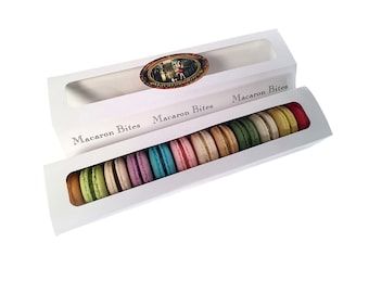French Macarons Mixed Box of 24 Assorted Flavors | Etsy