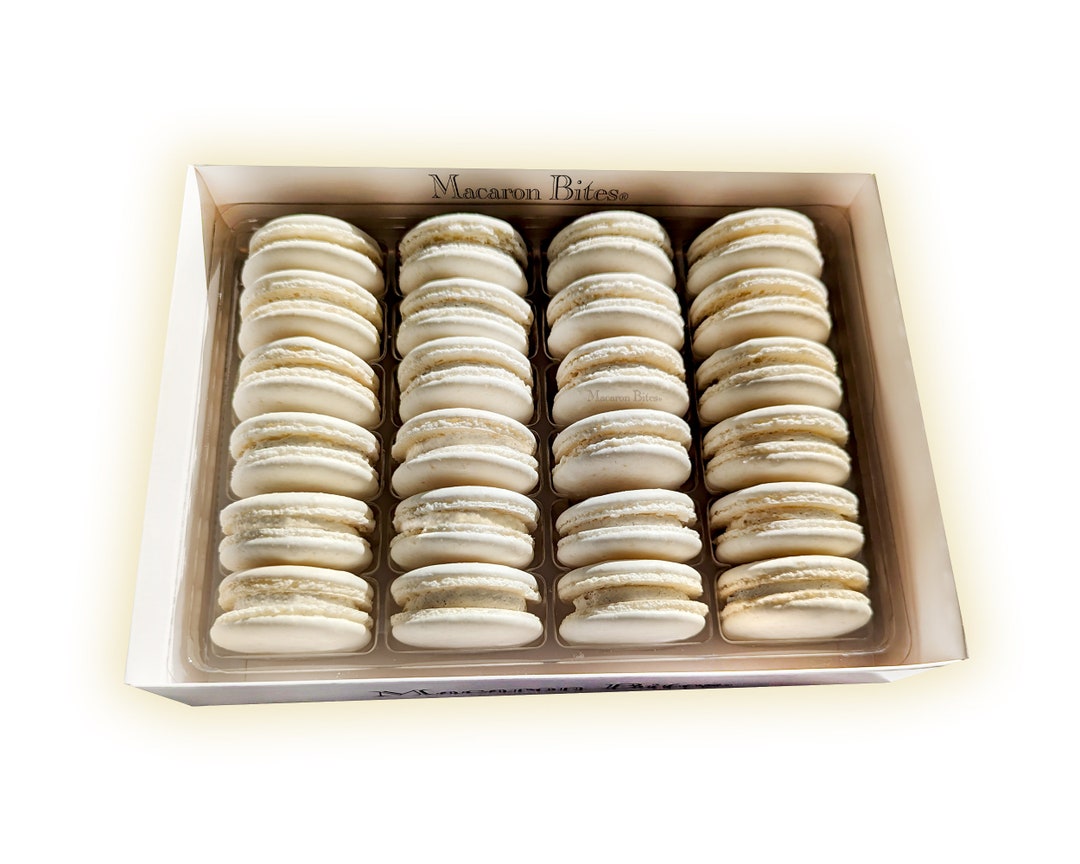 Macaron Bites - Vanilla Macaron Cookies Gift Box - 24 Count - Etsy