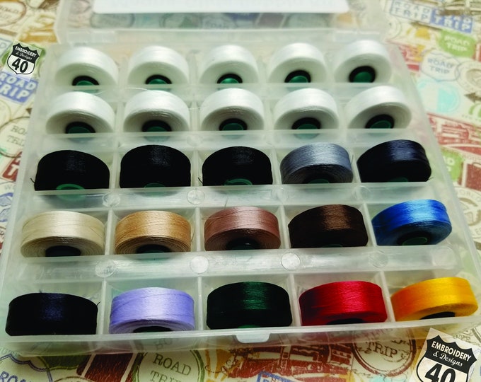 Glide Bobbin Thread 2022 Color Chart. Polyester Trilobal Embroidery ...