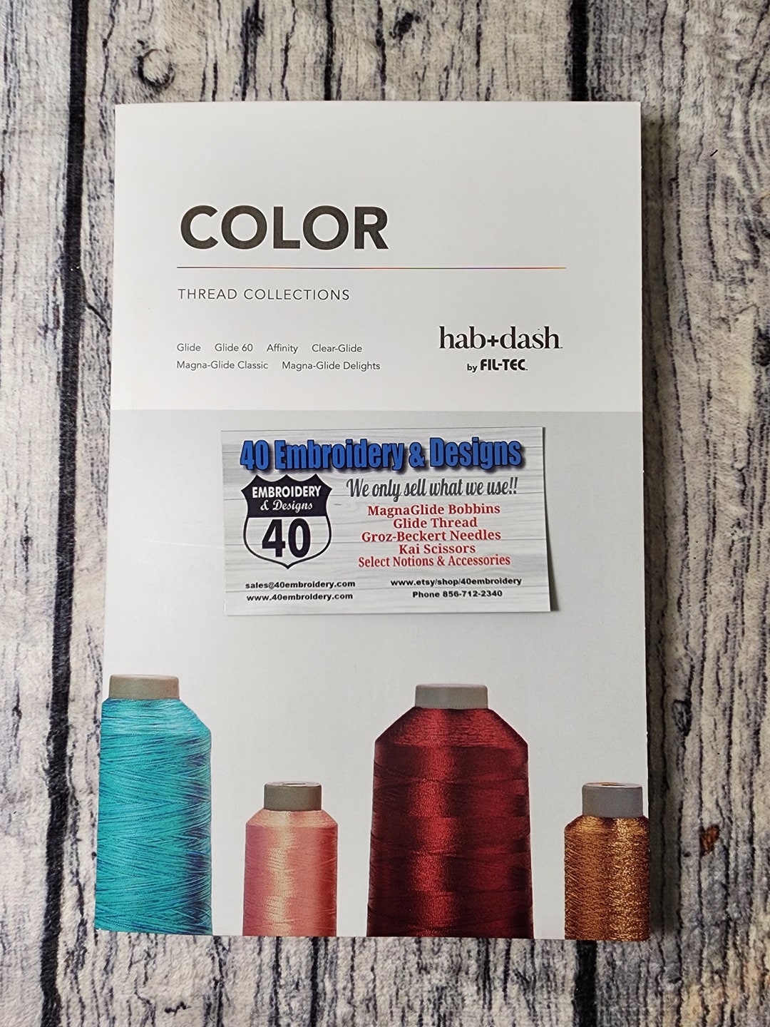 Glide Bobbin Thread 2023 Color Chart. Polyester Trilobal Embroidery ...