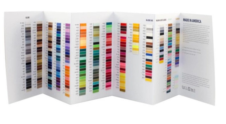 Glide Bobbin Thread 2022 Color Chart. Polyester Trilobal - Etsy