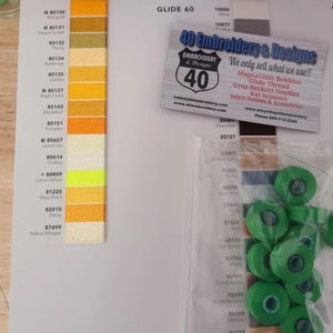 Glide 2024 Thread Color Chart. Includes Glisten, Affinity, Luminary ...