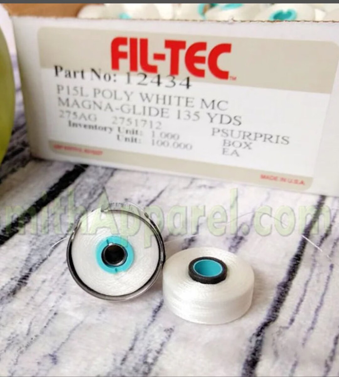 Brother Embroidery Machine Bobbins, White, Fits Brother PR655 and Many ...