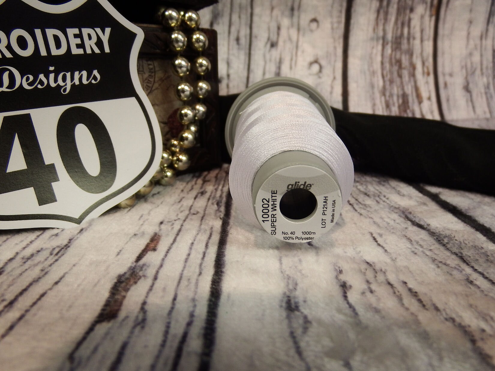 WHITE EMBROIDERY Thread Glide Polyester 5500 Yards 40 Wt. - Etsy