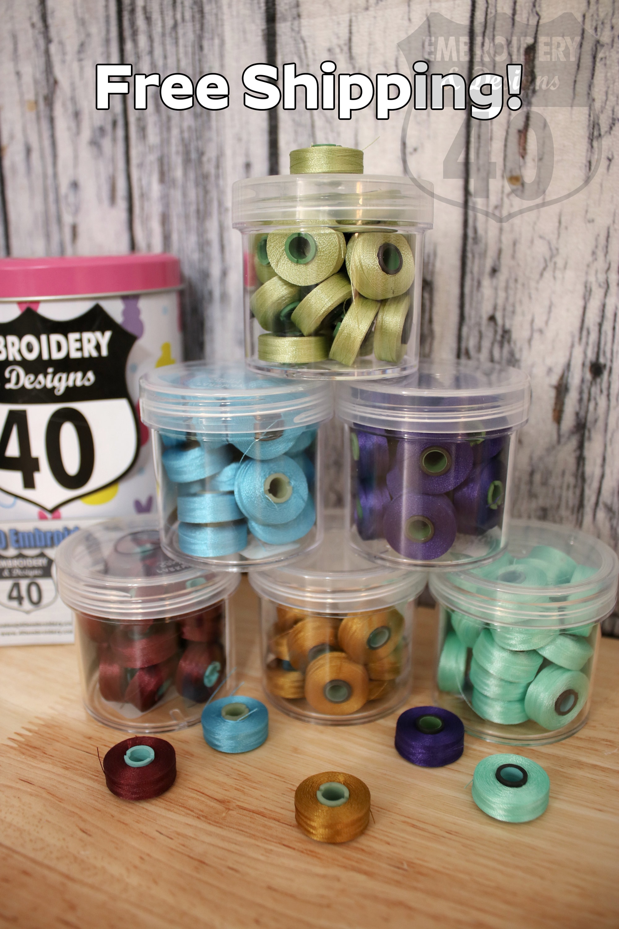 SIZE L, Pre-wound Magnetic Bobbins. Fil-tec Magna-glide DELIGHT Bobbins ...