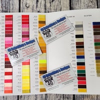 Glide 2024 Thread Color Chart. Includes Glisten, Affinity, Luminary ...