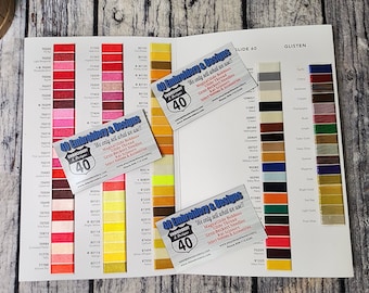 Glide Bobbin Thread 2022 Color Chart. Polyester Trilobal - Etsy