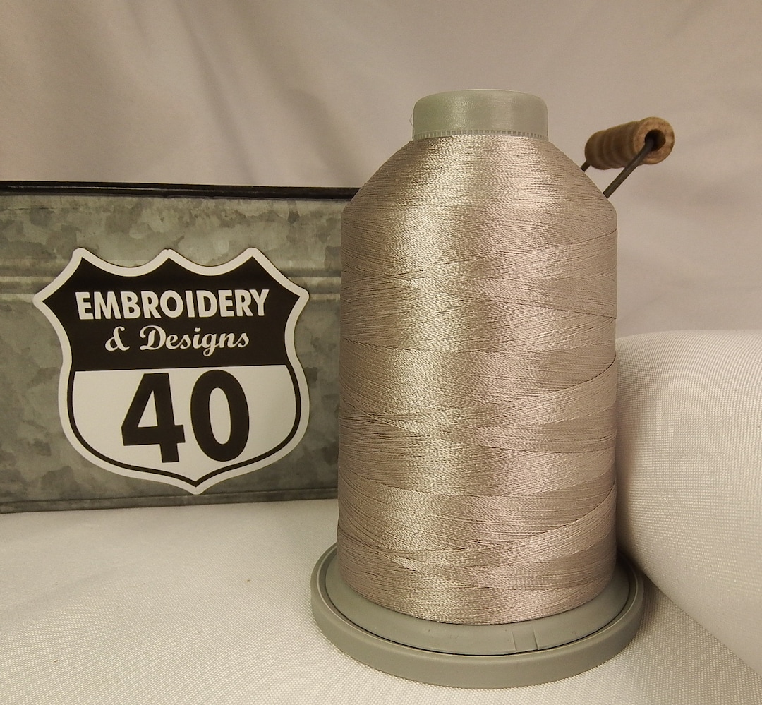 FLINT EMBROIDERY Thread Silver Gray Glide 10435 Polyester 5500 Yards ...