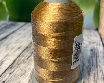 GOLD EMBROIDERY Military Gold Thread Glide Polyester 5500 Yards, 40 Wt ...
