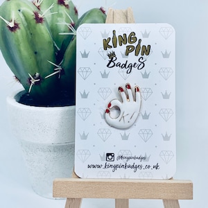 OK! Enamel Pin Badge | Okay Hands Pin Badge | Pin Badge | Soft Enamel ...