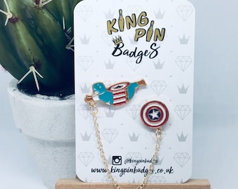 Captain America Pin | Etsy