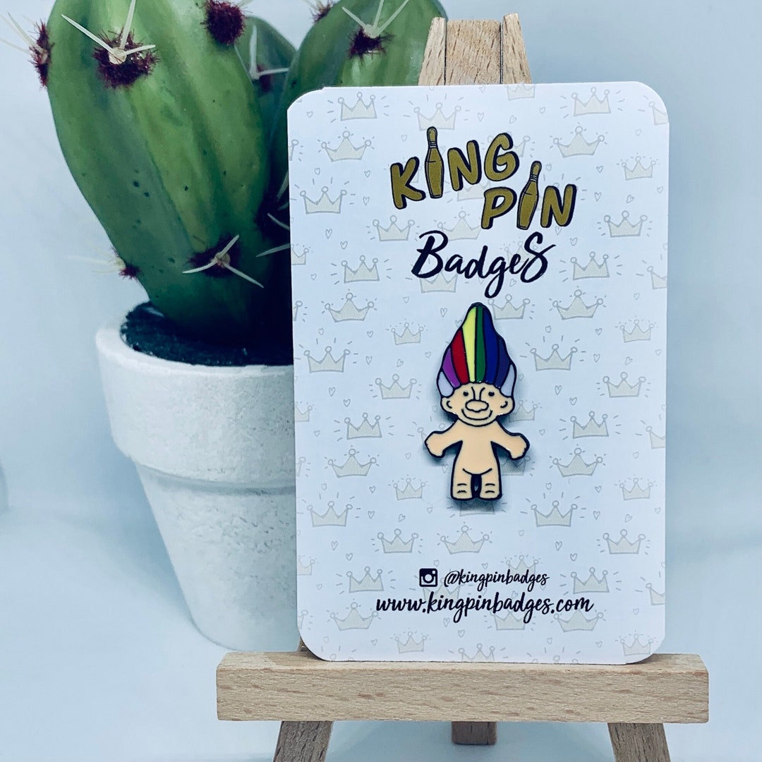 RETRO TROLL DOLL Enamel Pin Badge | Fashion Accessories | Patches and ...