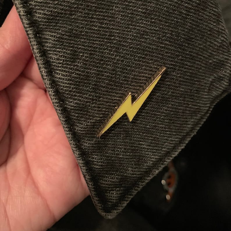 FLASH Enamel Pin Badge Yellow Flash Badge Pin Badge | Etsy