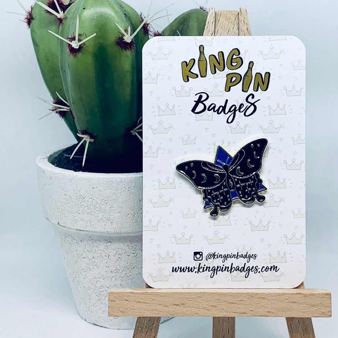 BUTTERFLY Enamel Pin Badge | Caterpillar Pin | Soft Enamel Pin | Garden ...