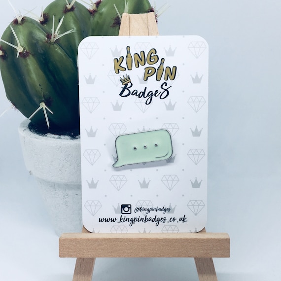 Text Message Enamel Pin Badge Imessagepin Badge Speech | Etsy