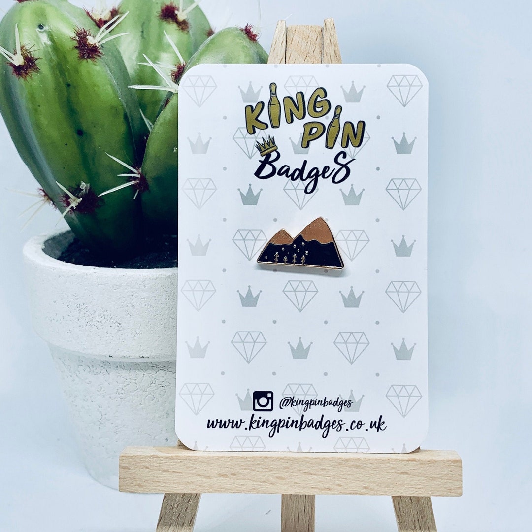 MOUNTAIN Enamel Pin Badge | Travel Pin Badge | Soft Enamel Pin | Travel ...