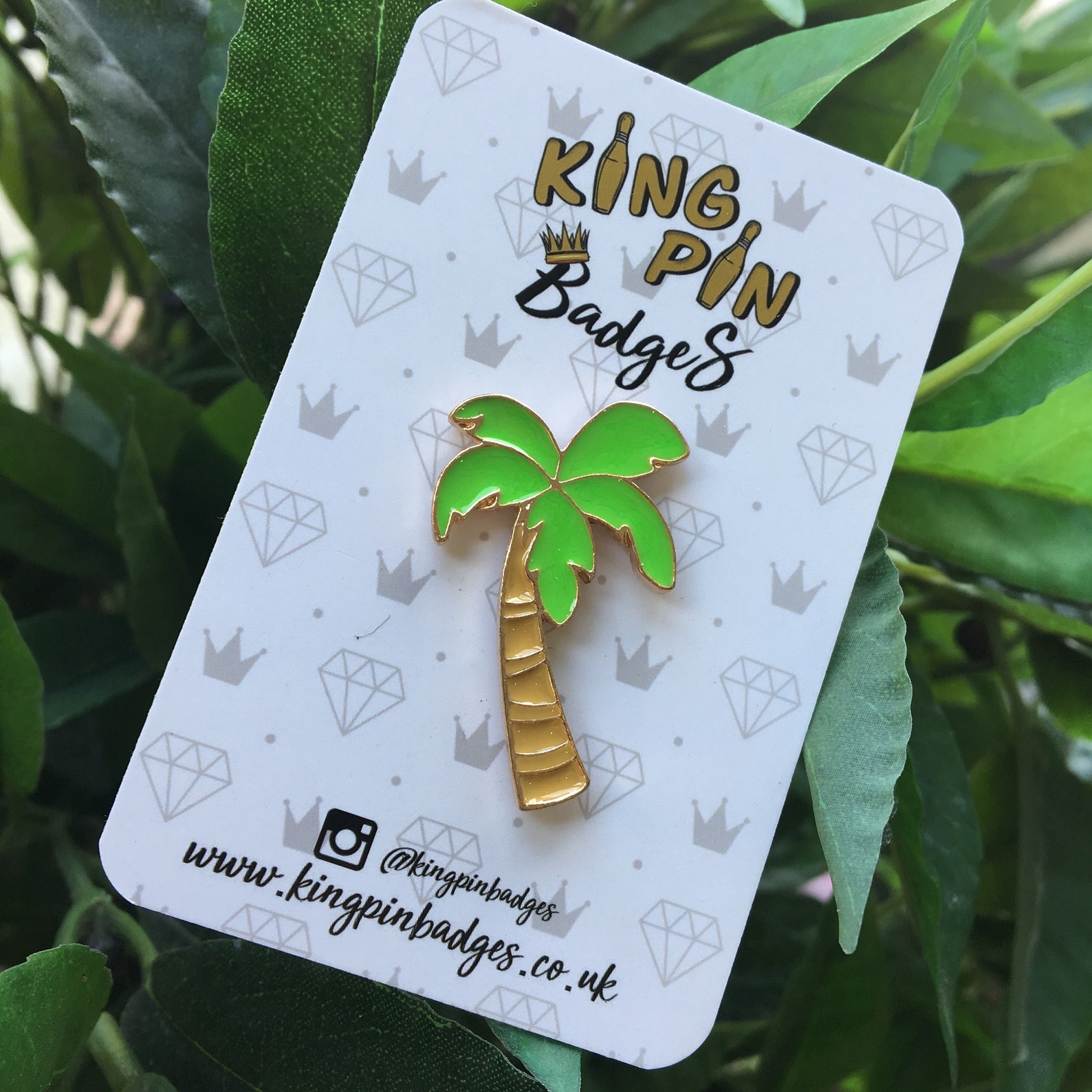 CHUNKY PALM TREE Enamel Pin Badge | Palm Tree Badge | Summer Holidays ...