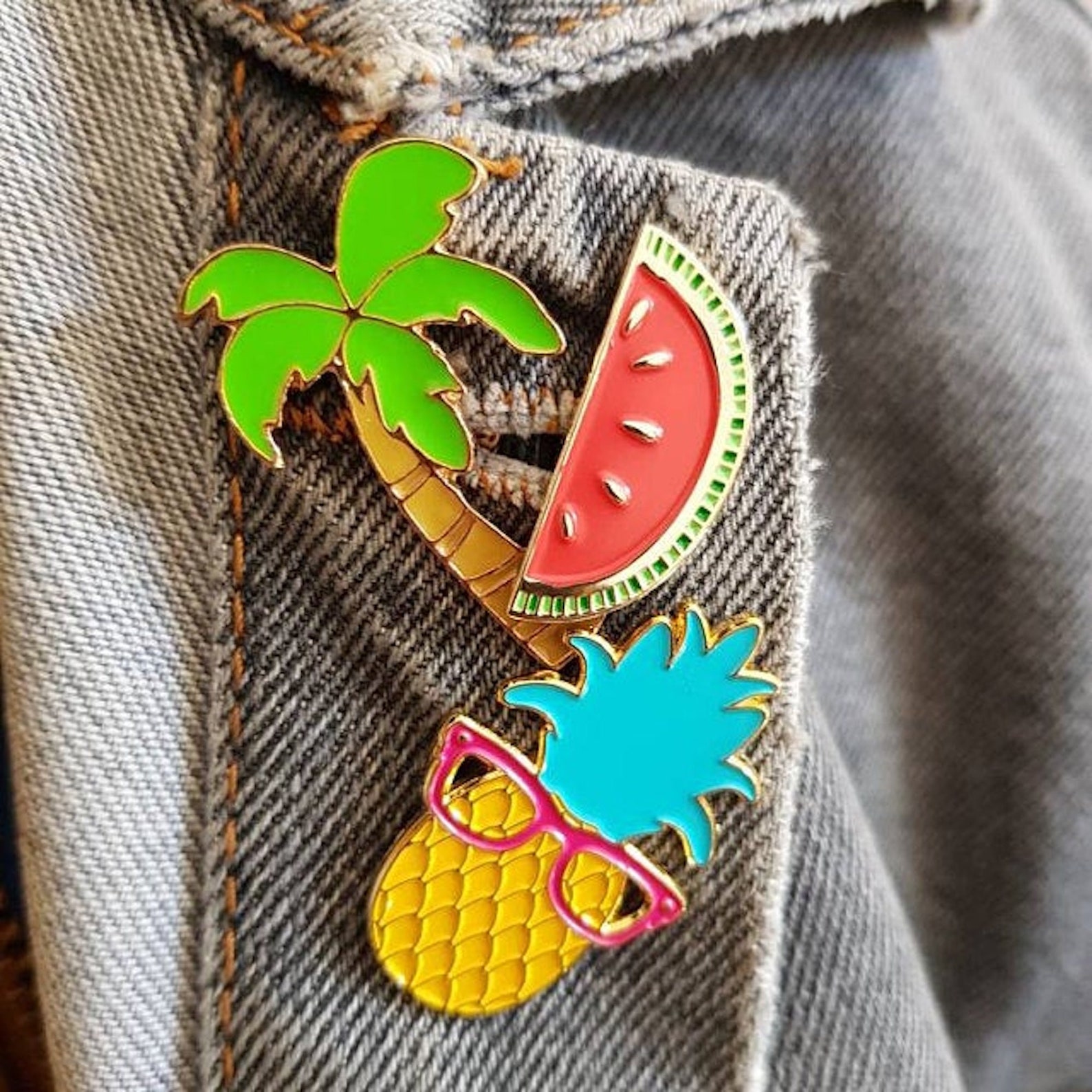 CHUNKY PALM TREE Enamel Pin Badge | Palm Tree Badge | Summer Holidays ...