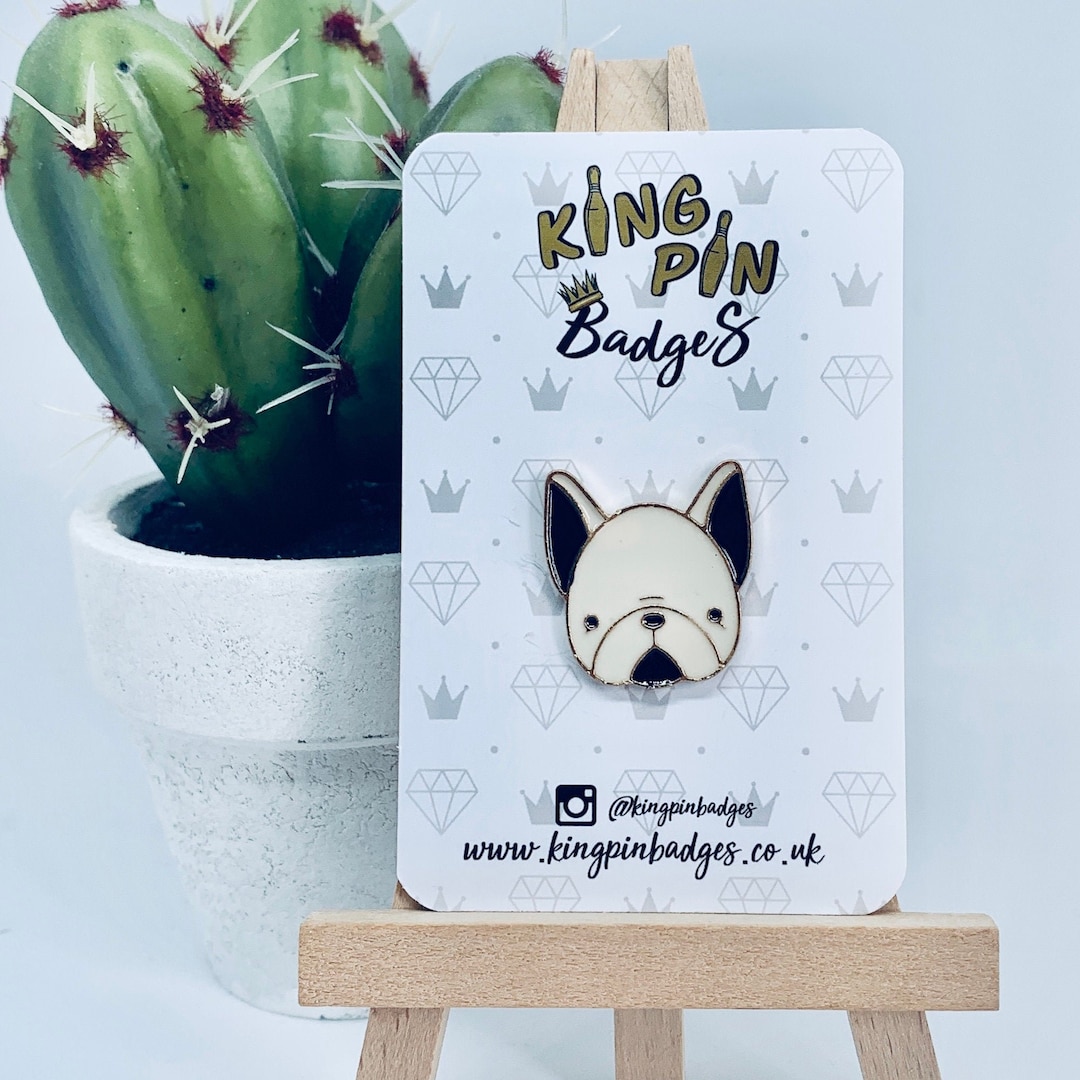 FRENCH BULLDOG Pin Badge | Frenchie Pin | Dog Pin Badge | Soft Enamel ...