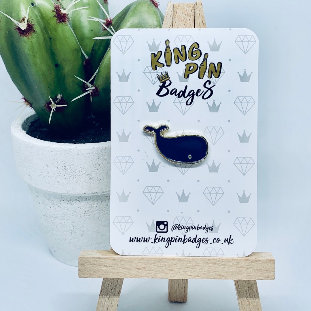 WHALE Enamel Pin Badge | Nautical Badges | Pin Badge | Soft Enamel Pin ...