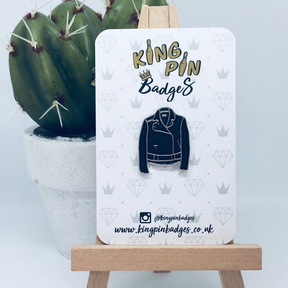 LEATHER JACKET Enamel Pin Badge Hipster Pin Pin Badge - Etsy