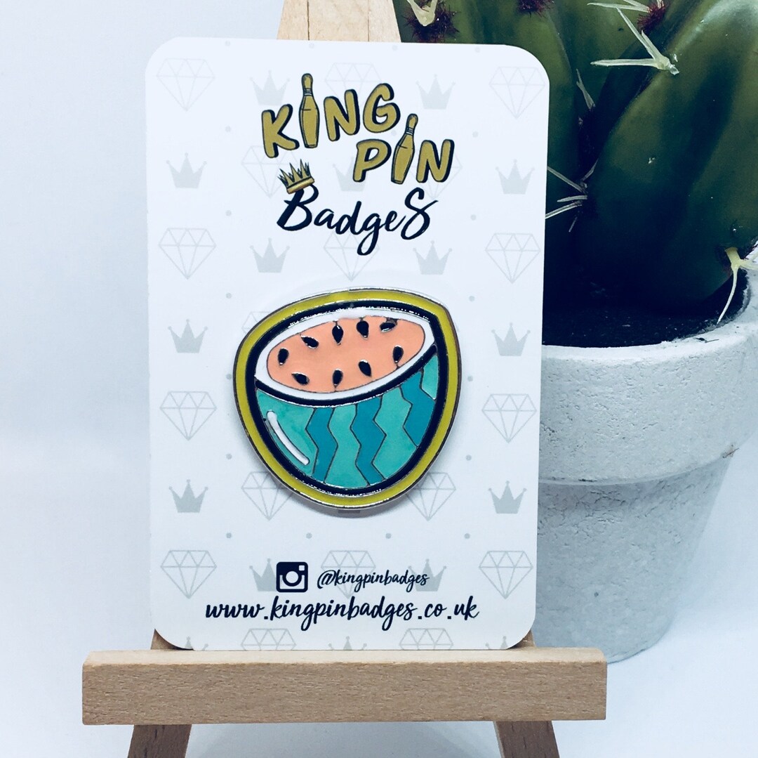 WATERMELON Enamel Pin Badge | Foodie Gifts | Soft Enamel Pin | Enamel ...