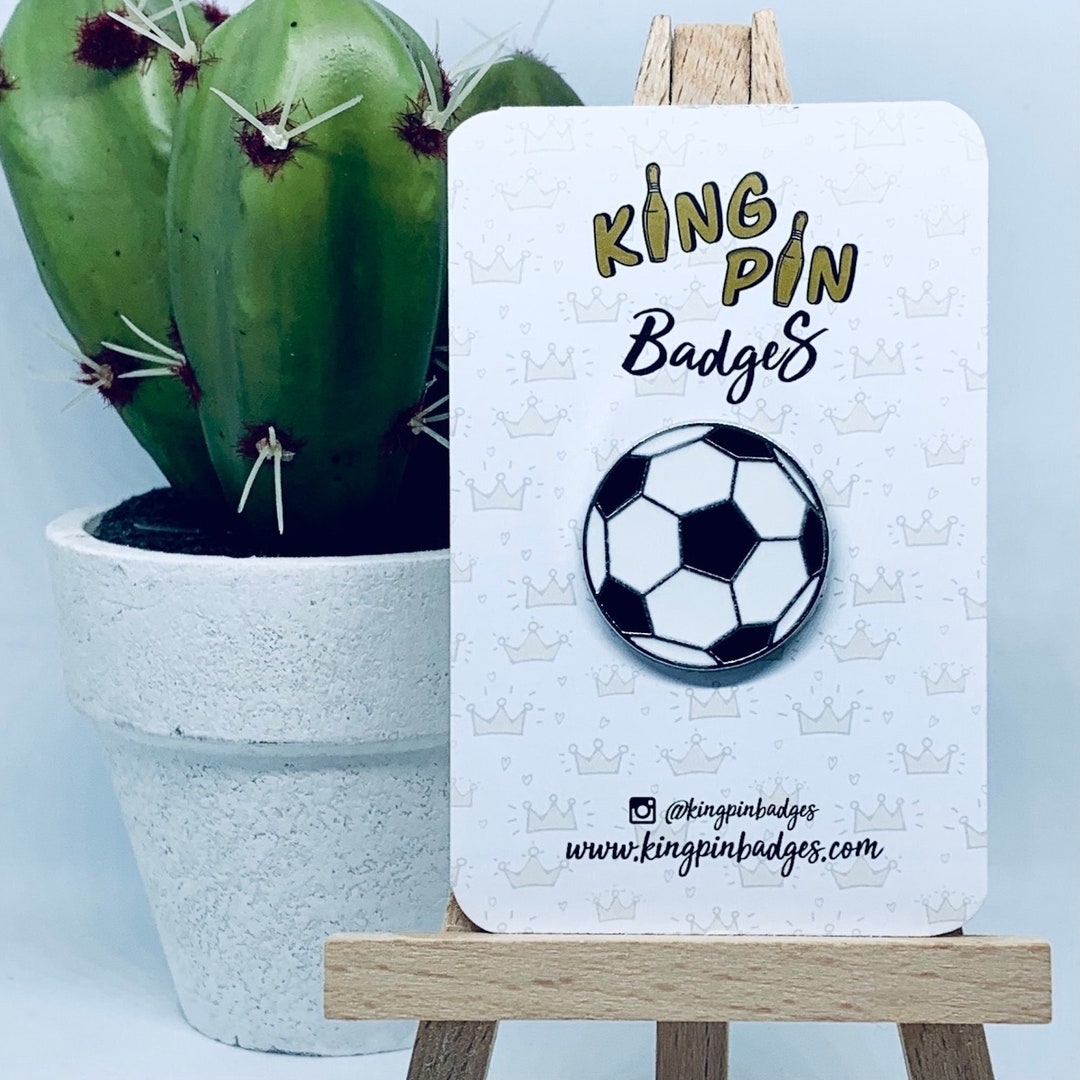 FOOTBALL Pin Badge | Soccer Pin Badge | Pin Badge | Soft Enamel Pin ...
