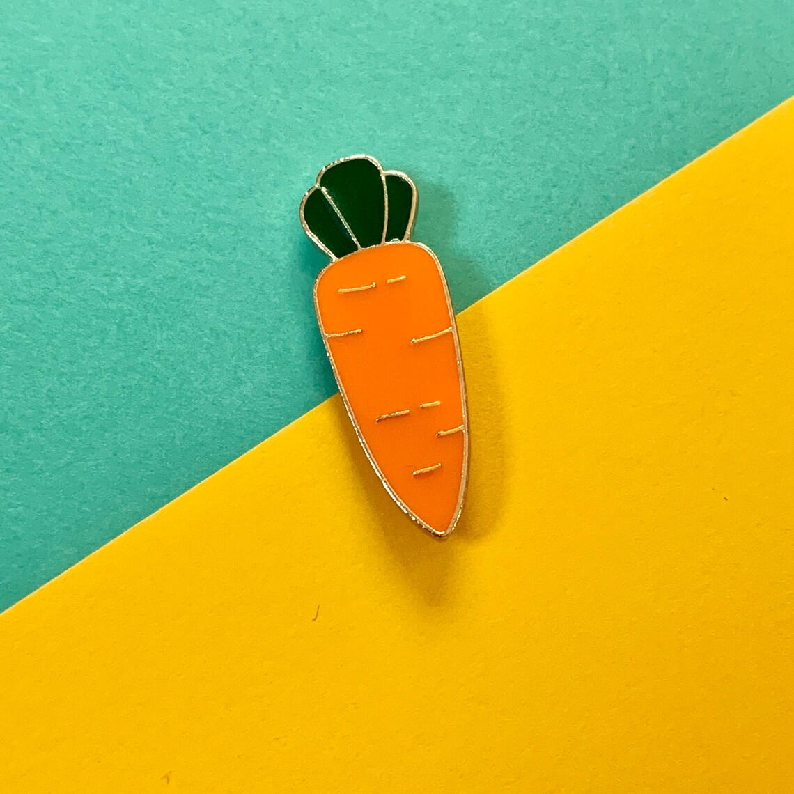 CARROT Enamel Pin Badge | Fruit and Veg Badge | Vegan Pin Badge | Soft ...