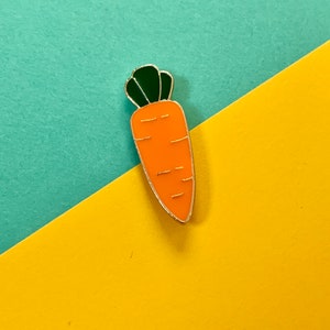 CARROT Enamel Pin Badge | Fruit and Veg Badge | Vegan Pin Badge | Soft ...