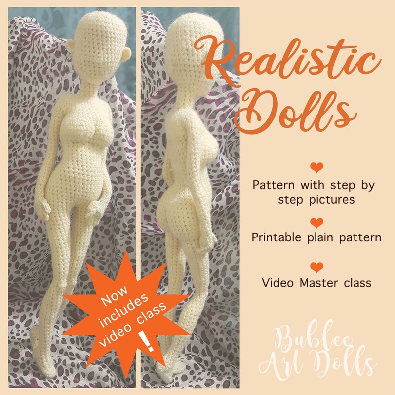 Doll Body Pattern - Etsy